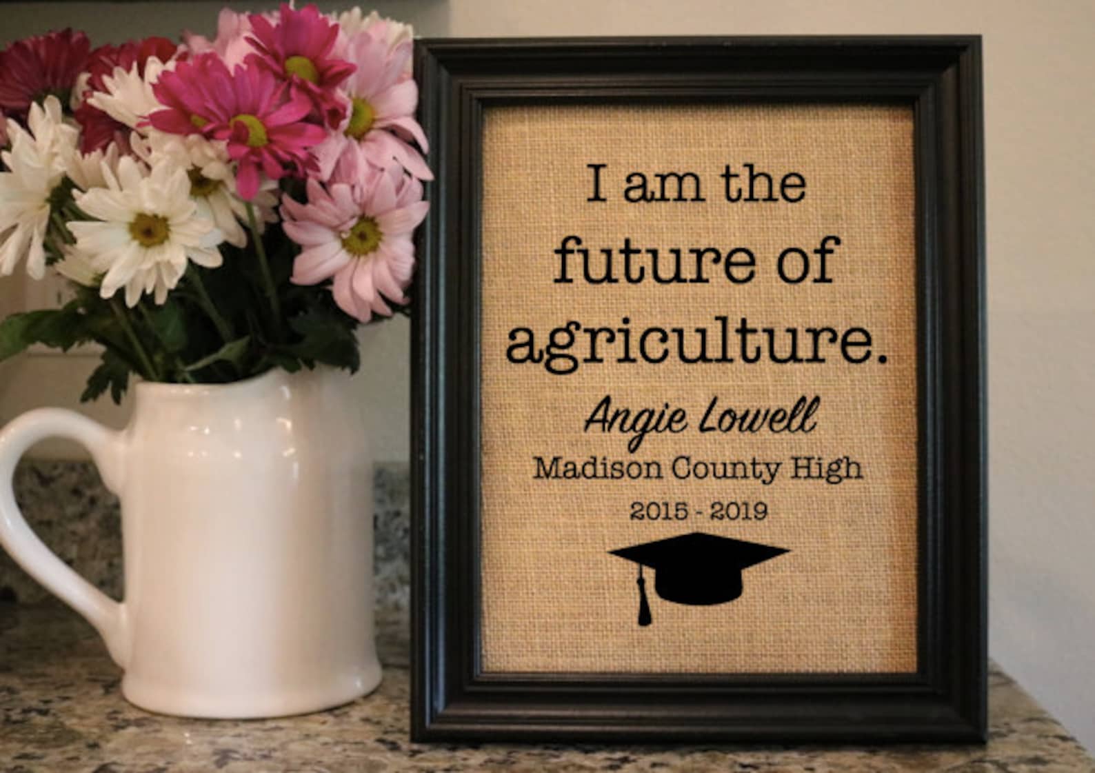 Ag Ed Student Burlap Print - Ag Student Gift - Etsy