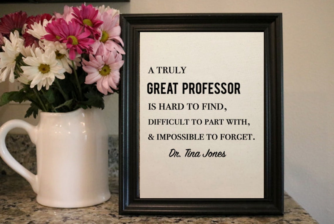 Professor Canvas Print - Professor Gift - Etsy