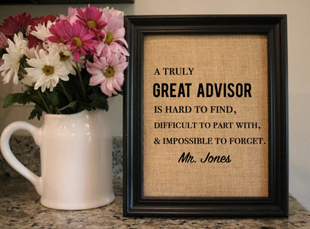 Advisor Custom Print - Academic Advisor Gift - Etsy