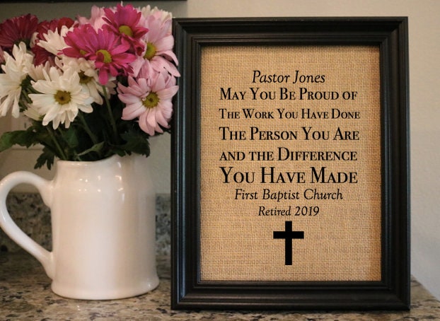 Pastor Retirement Custom Print Priest Retirement Gift - Etsy UK