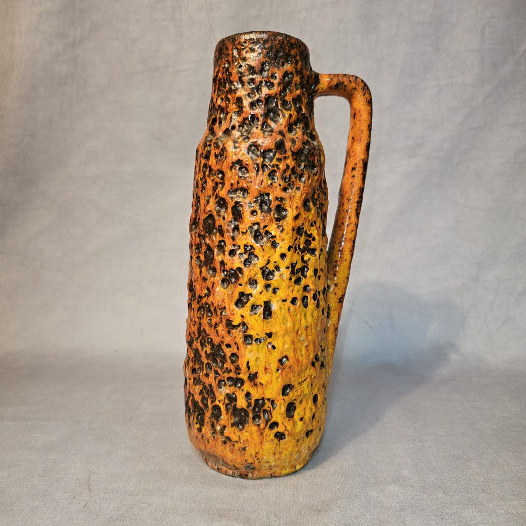 Scheurich Ceramic Vase Fat Lava Shape 275 28 Handle Vase WGP Yellow ...
