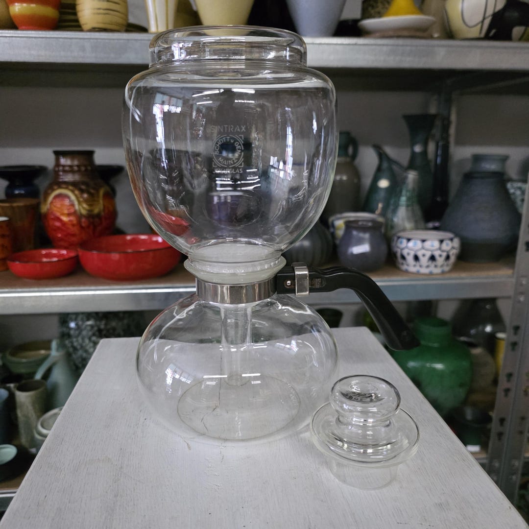 Art Deco SINTRAX 3/4 Liter Schott Jena Glass Vintage Like New Coffee - Etsy