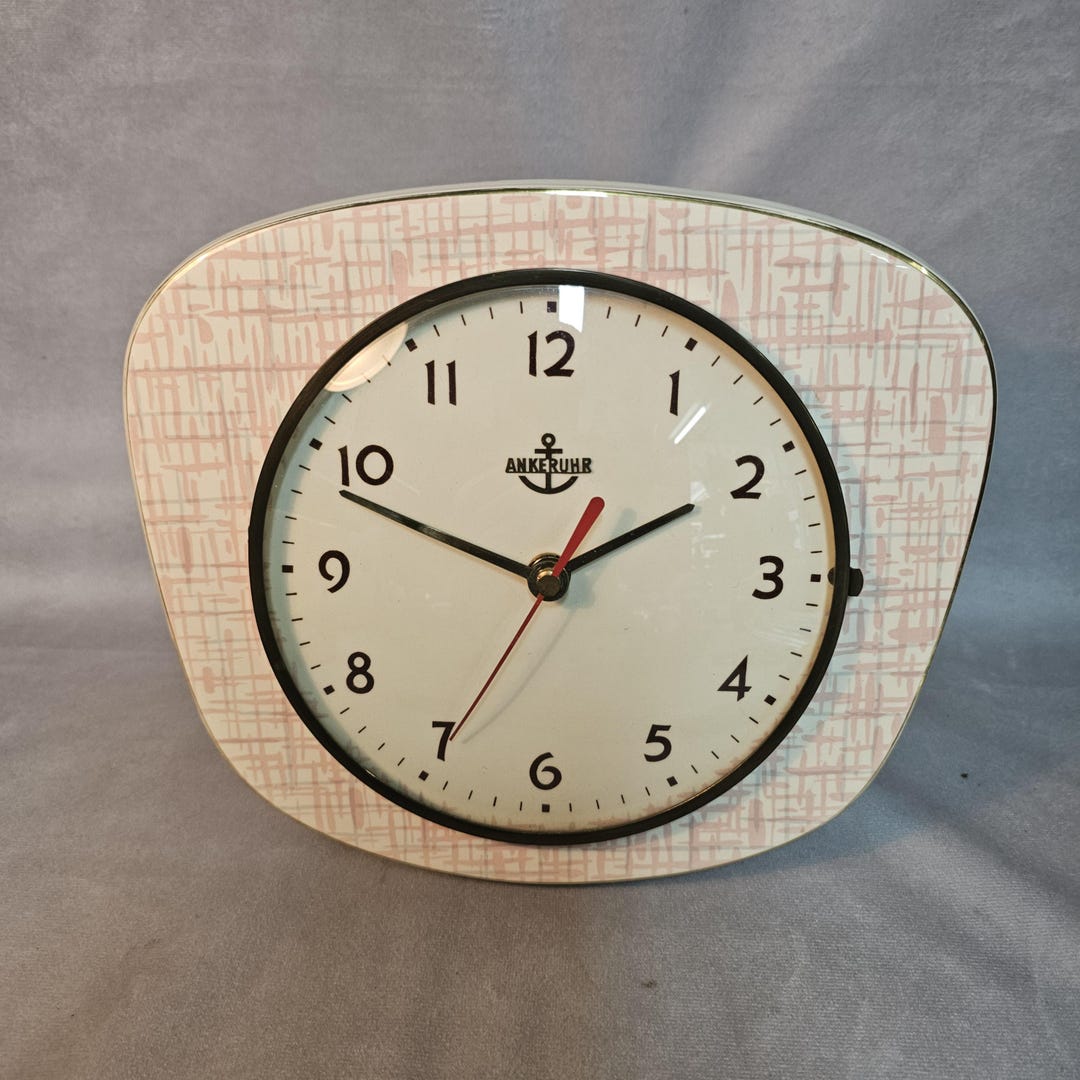 Dugena Space Age Quartz 60s Pop Art Blue Wall Clock - Etsy