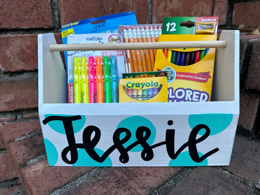 Personalized Custom Wooden Teacher Gift Caddy Toolbox - Etsy