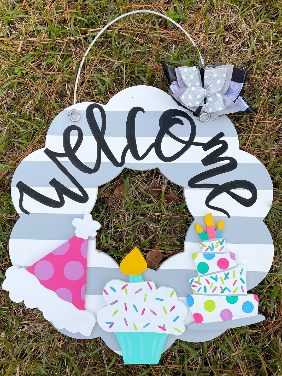 Birthday Celebration Attachments for Attachment Wreath - Etsy