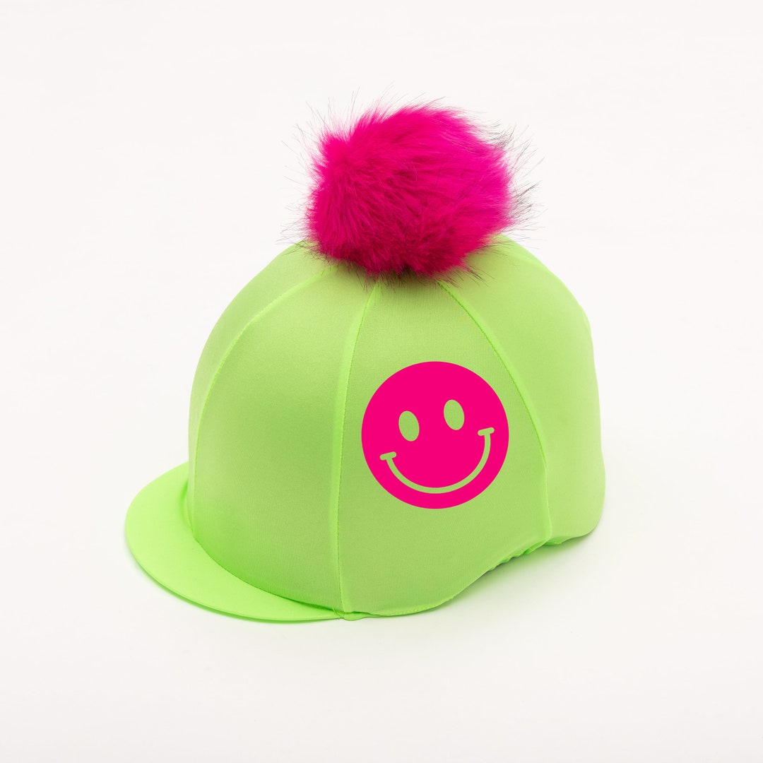 Smiley Face Riding Hat Cover - Etsy