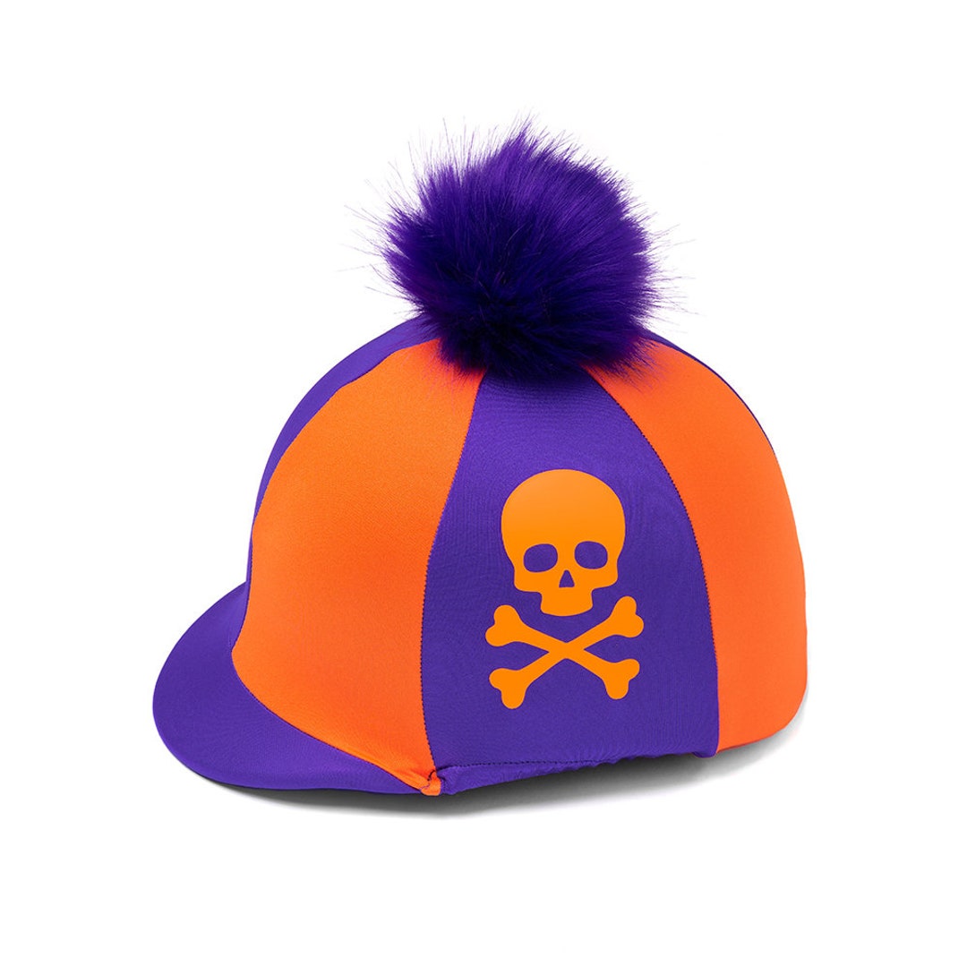 Skull and Crossbones Riding Hat Cover - Etsy