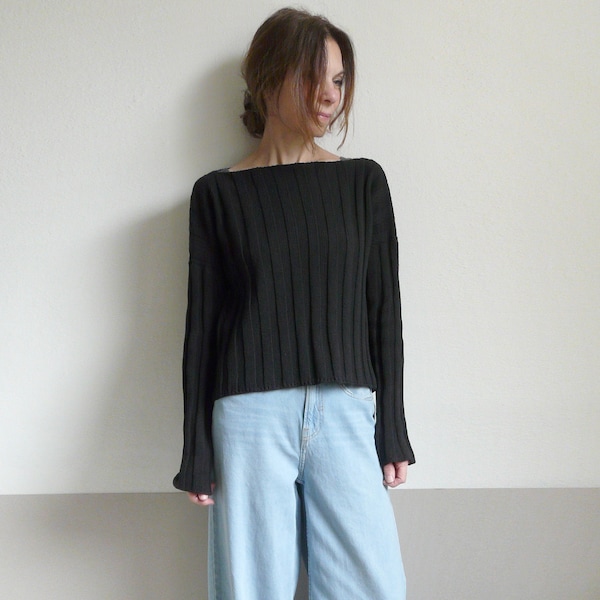 Ribbed Sweater - Etsy