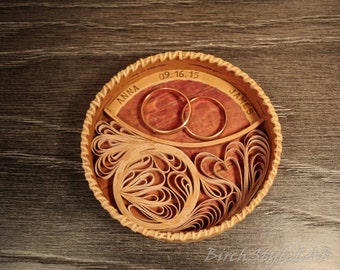 Wedding ring plate | Etsy