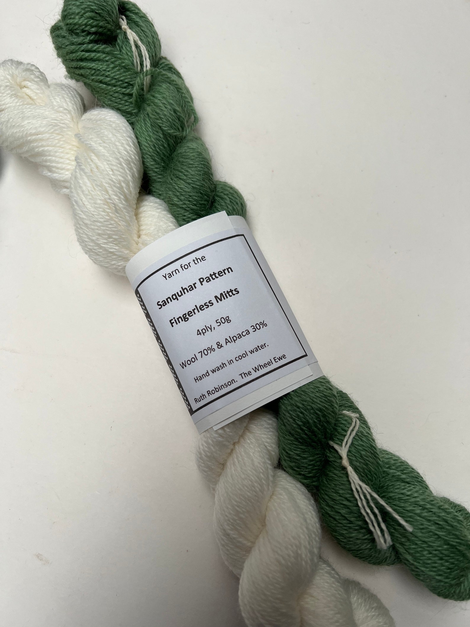 Scotland Sanquhar Knitting Kit - Fingerless Mitts - With Printed ...