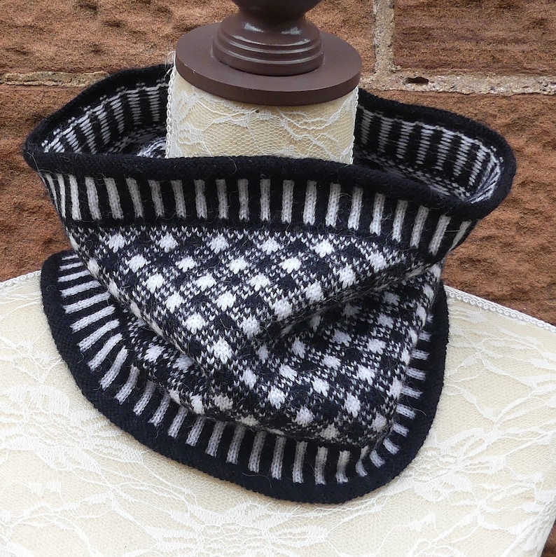 Scotland Sanquhar Knitting Kit Shepherds Plaid Cowl - Etsy