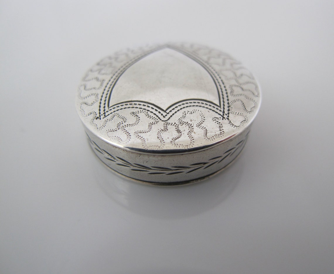 Beautiful George III Silver Patch Box Joseph Taylor Birmingham 1796 - Etsy