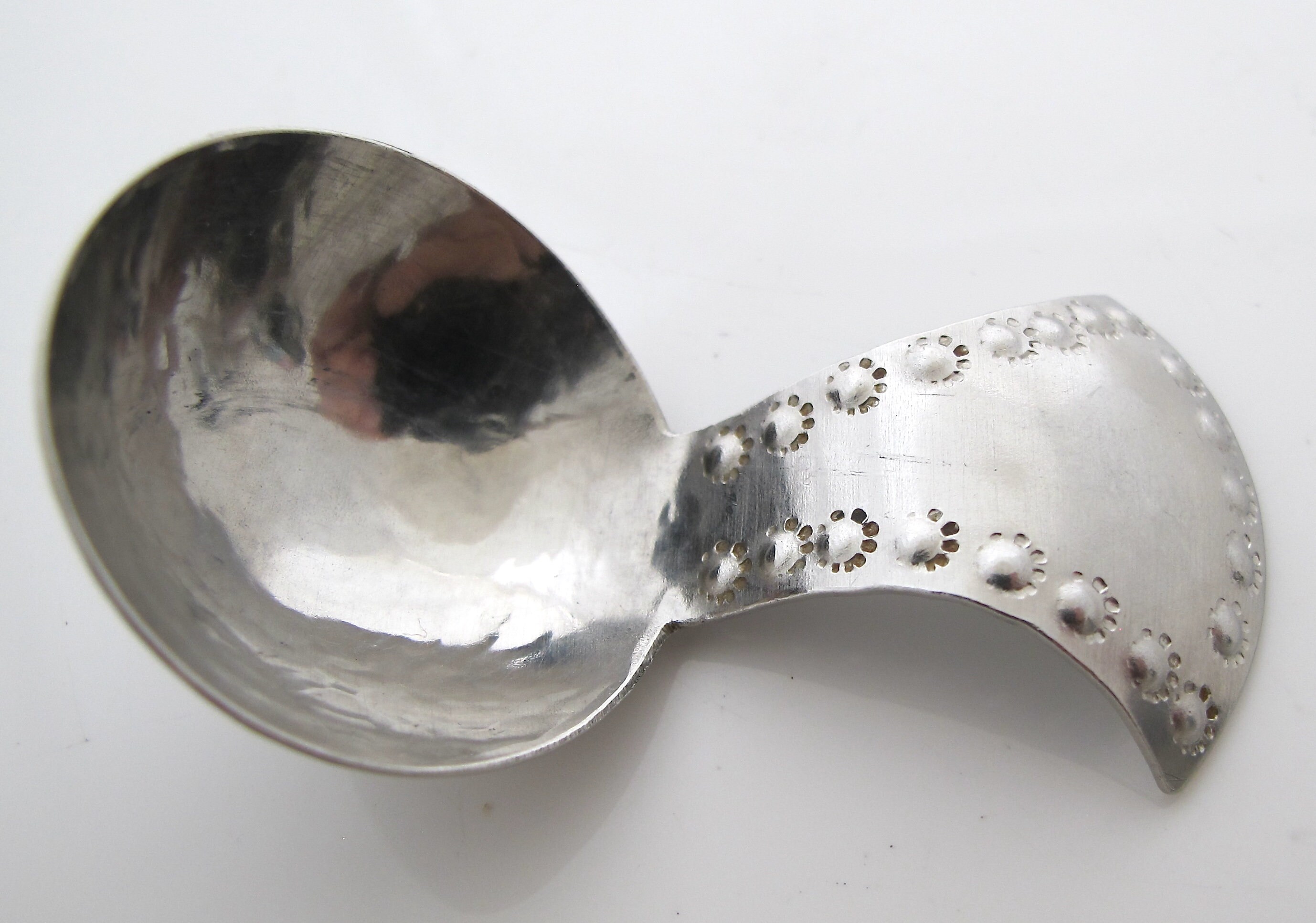 Stainless Steel ‘stay Bright’ Rivet Effect Caddy Spoon Keswick School ...