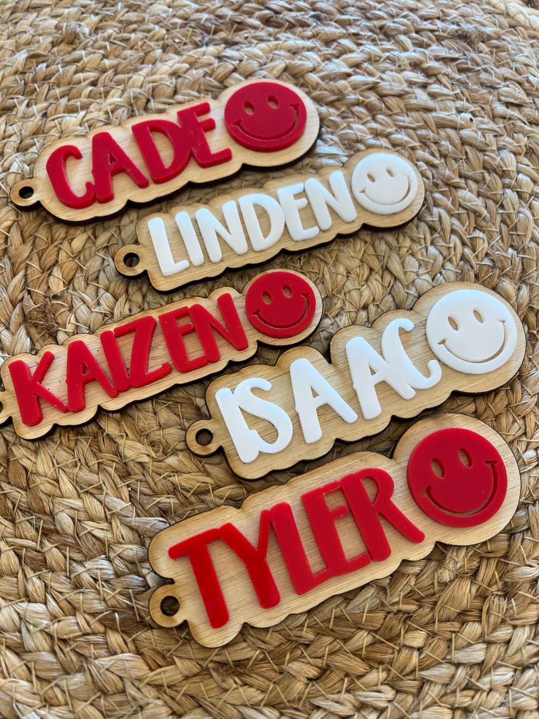 Name Tag | Backpack Tag | School Name Tag | All Smiles Name Tag | Happy ...