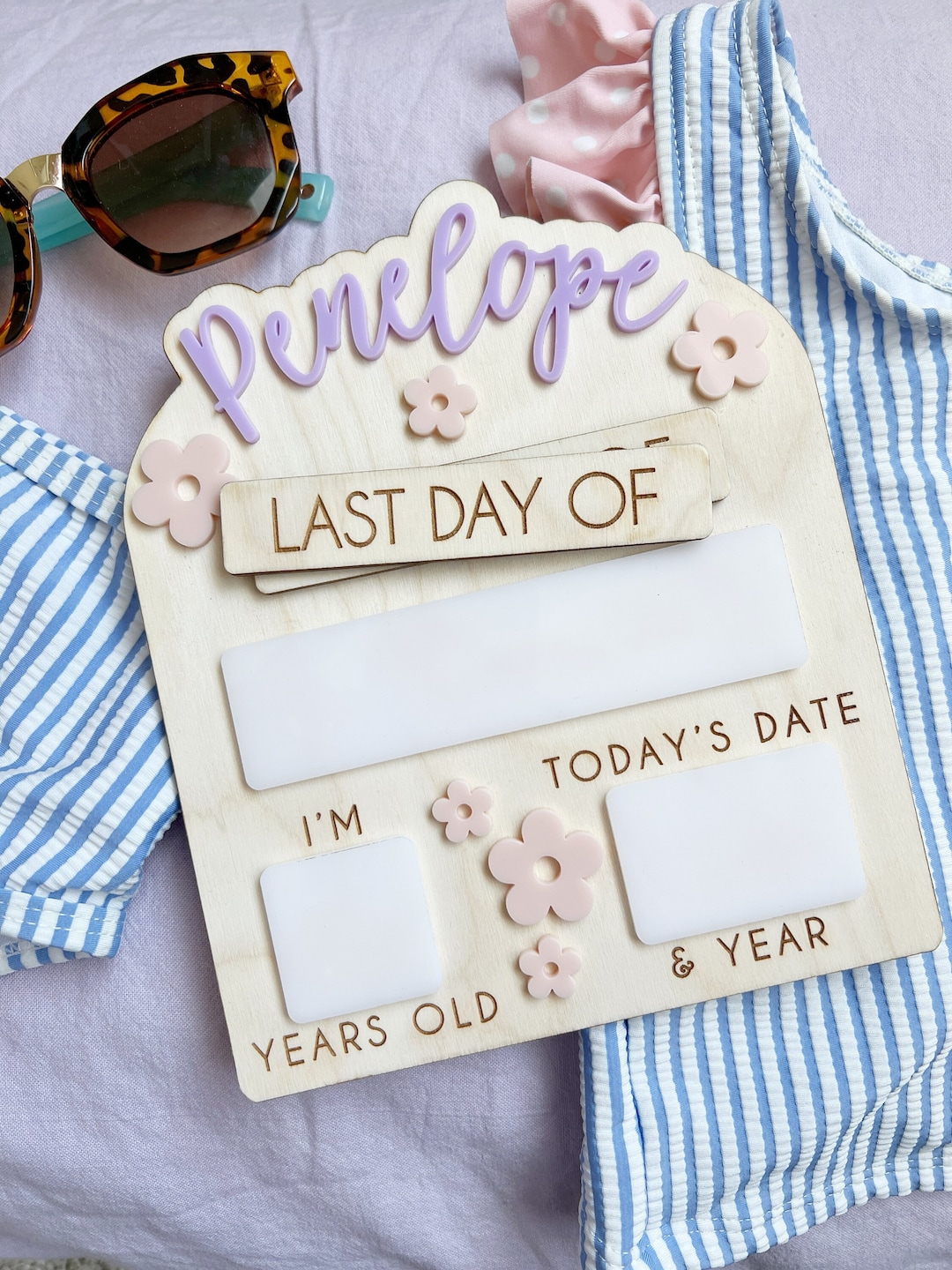 First Day of Sign | Interchangeable First Day Last Day of Sign | First ...