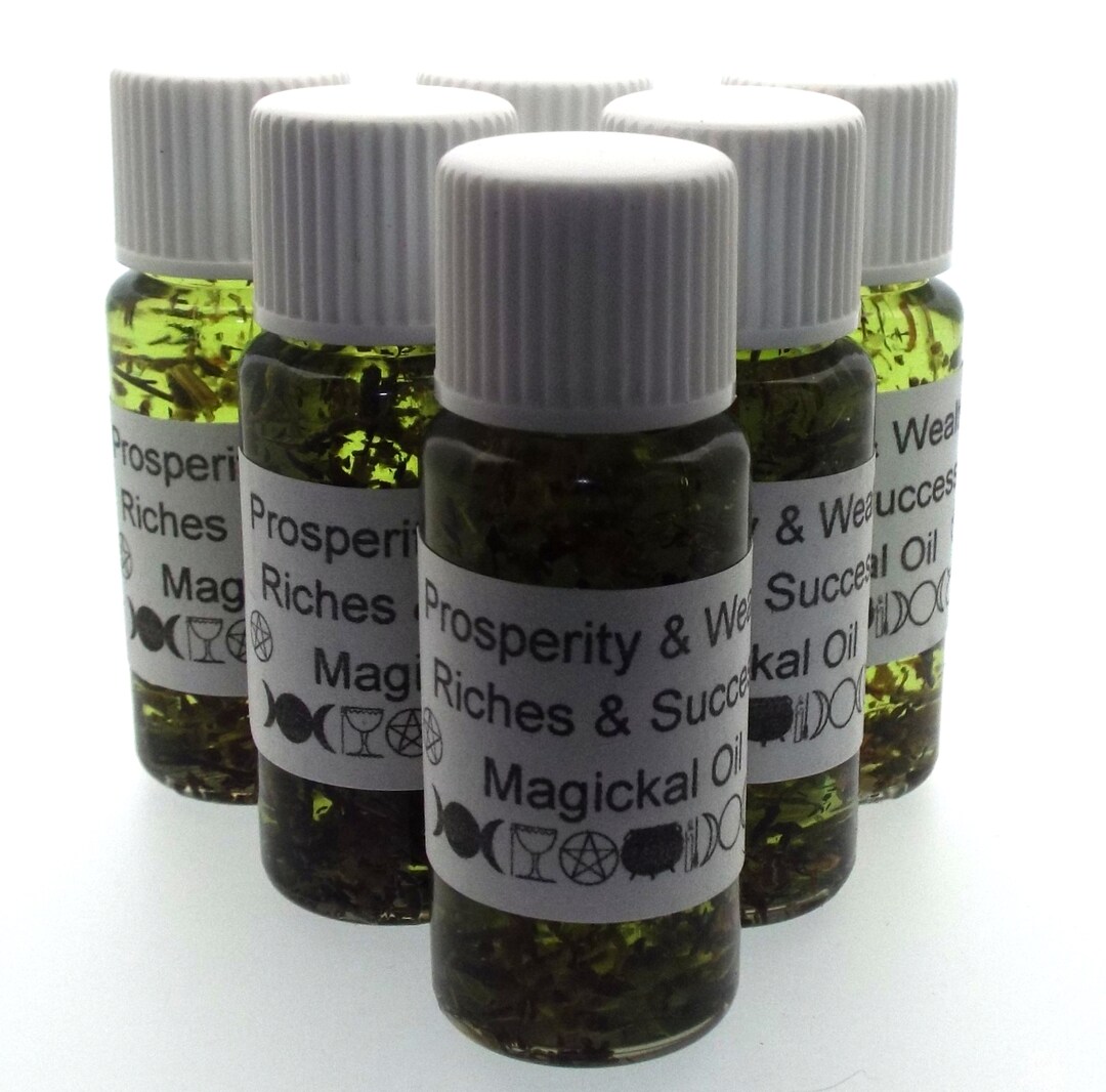 Prosperity & Wealth Magickal Anointing Incense Oil - Etsy