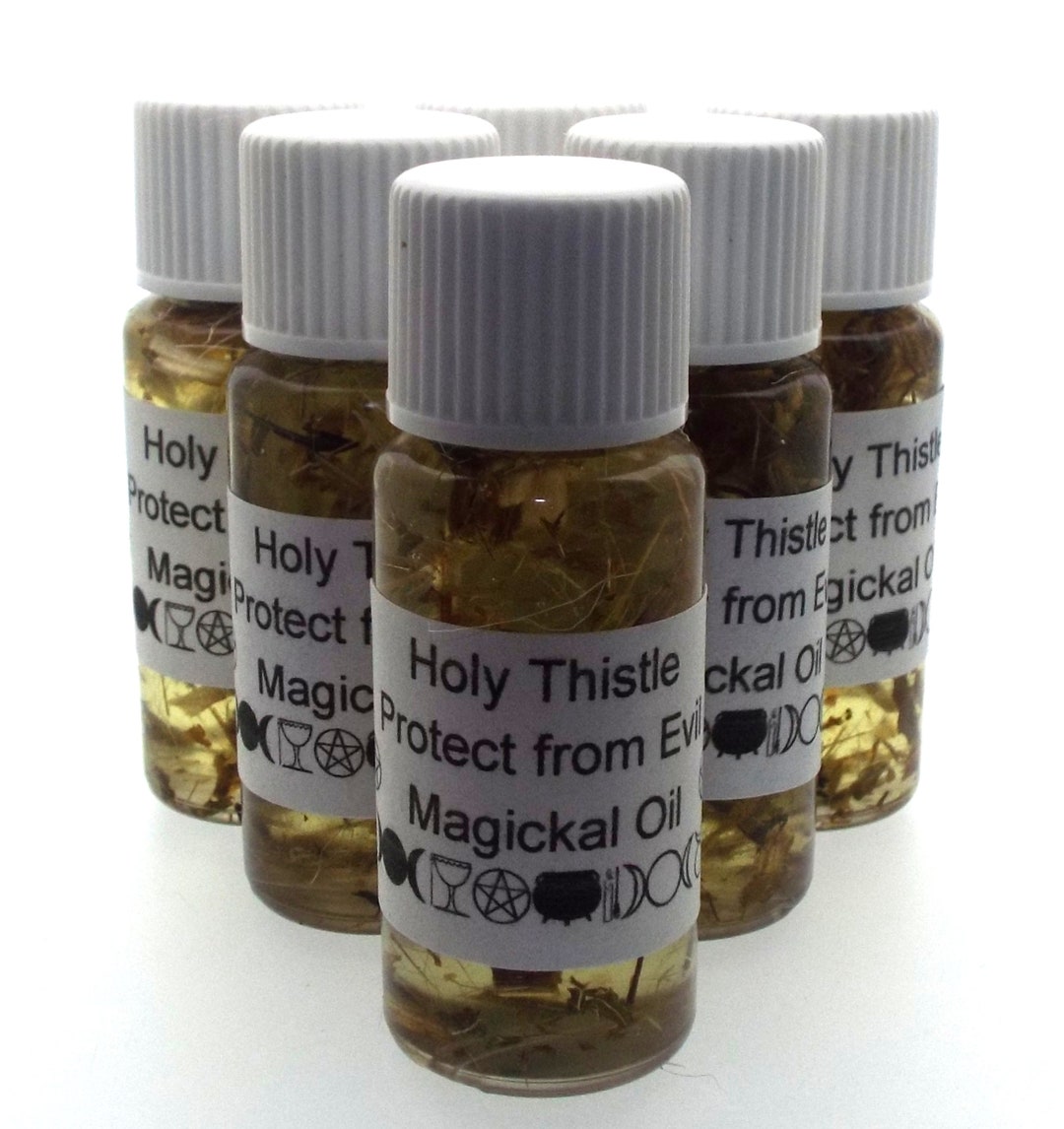 Holy Thistle Magickal Anointing Incense Oil - Etsy