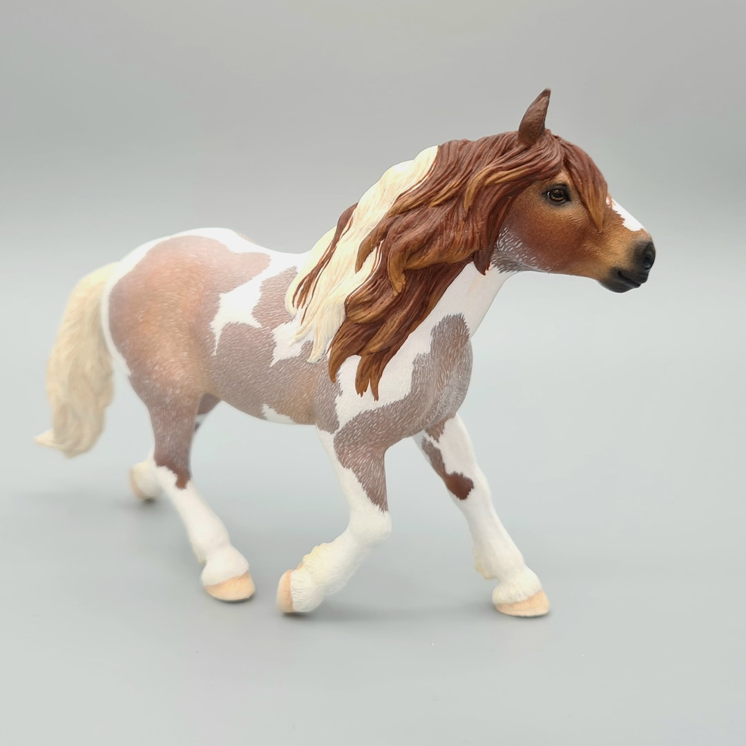 Custom Schleich Horse Modelhorse Repaint Repainted Breyer Collecta - Etsy
