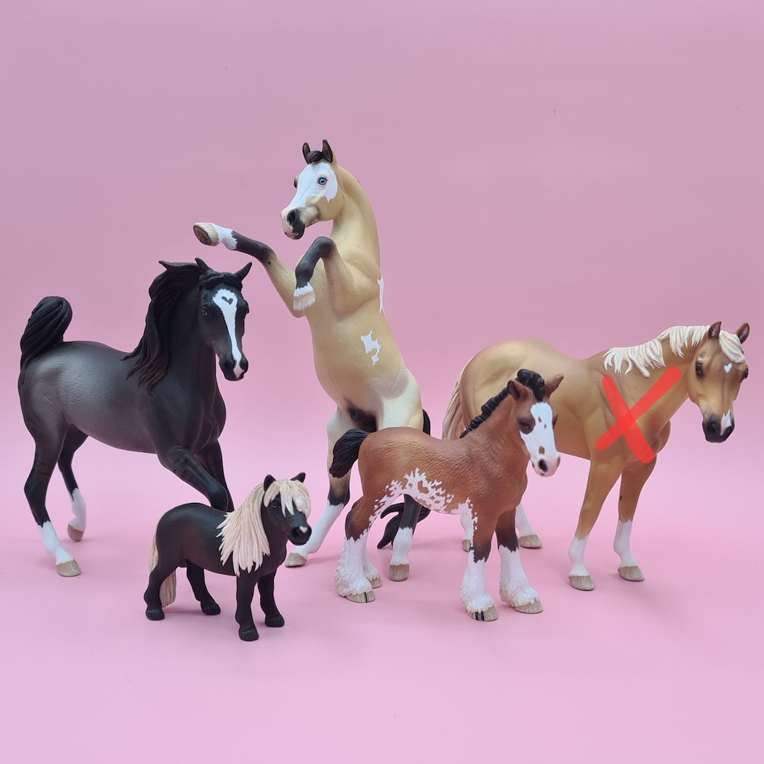Collecta Horse Modelhorse Repaint Repainted Valentine Special Schleich ...