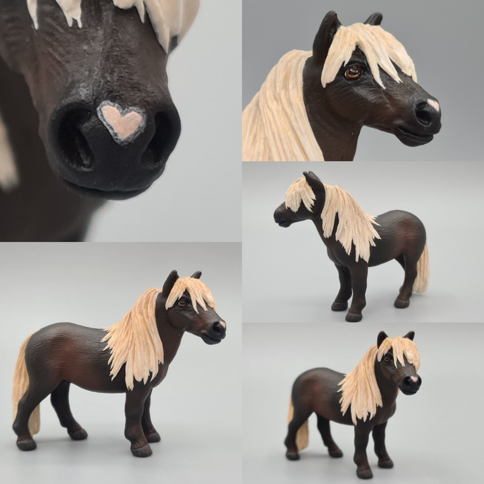 Collecta Horse Modelhorse Repaint Repainted Valentine Special Schleich ...