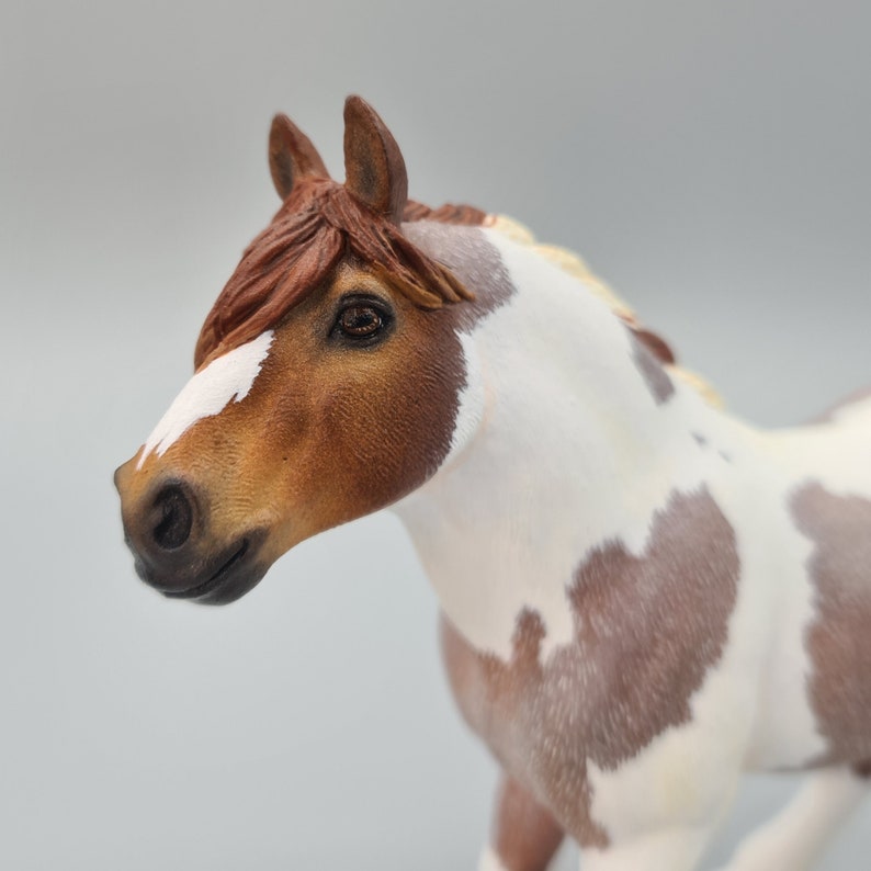 Custom Schleich Horse Modelhorse Repaint Repainted Breyer Collecta - Etsy