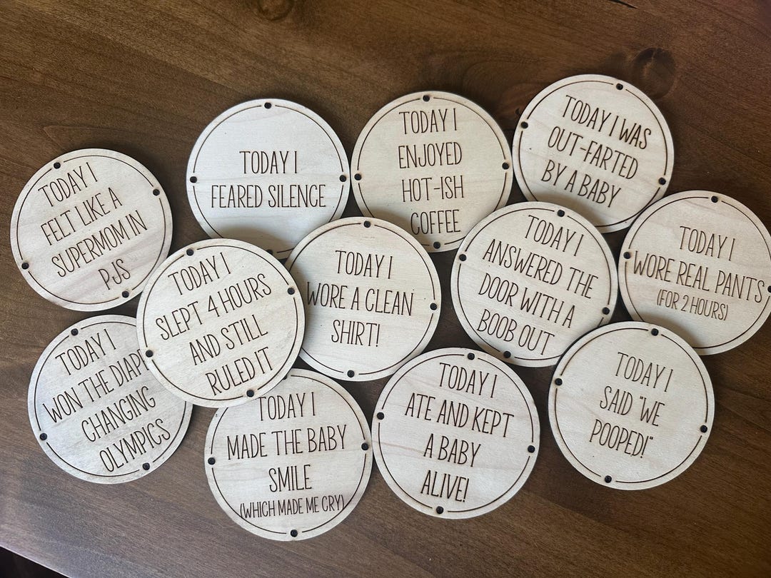 Funny New Mom Milestones | Set of 12 | Funny Mom Gift - Etsy