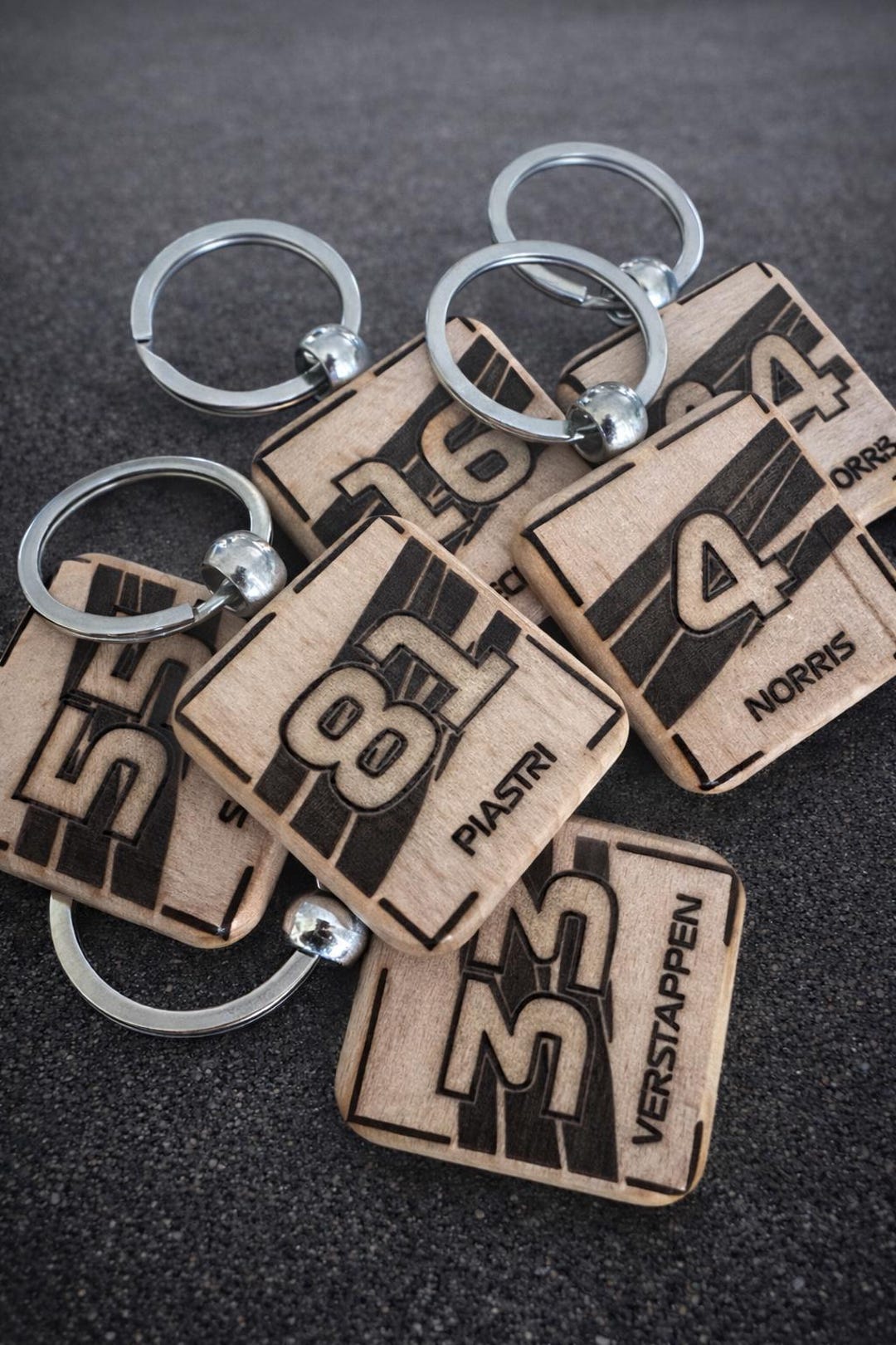 Formula 1 Inspired Racing Number Keychain – Custom F1 Driver Number ...