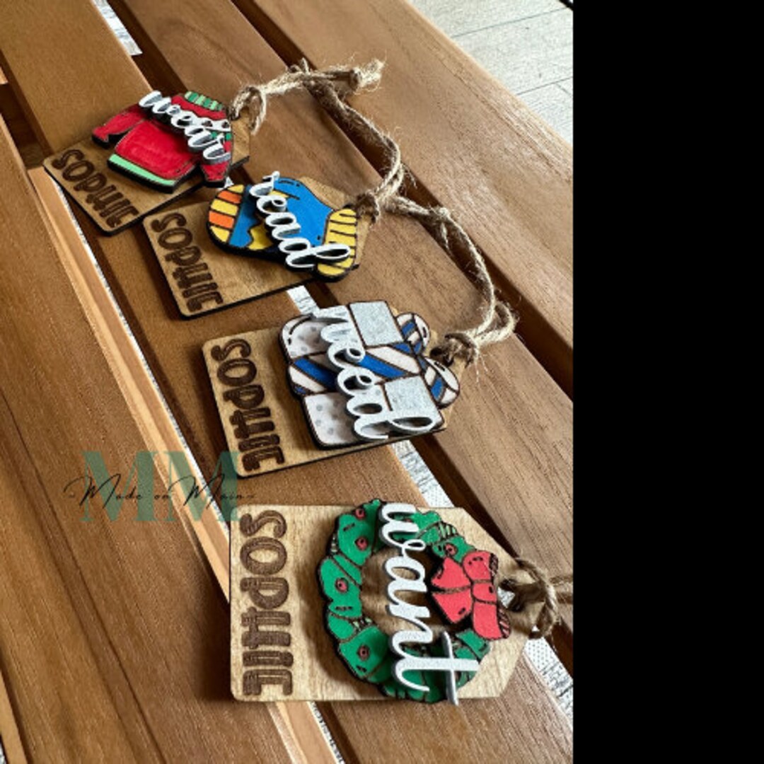 Personalized Present Tags SVG - Etsy