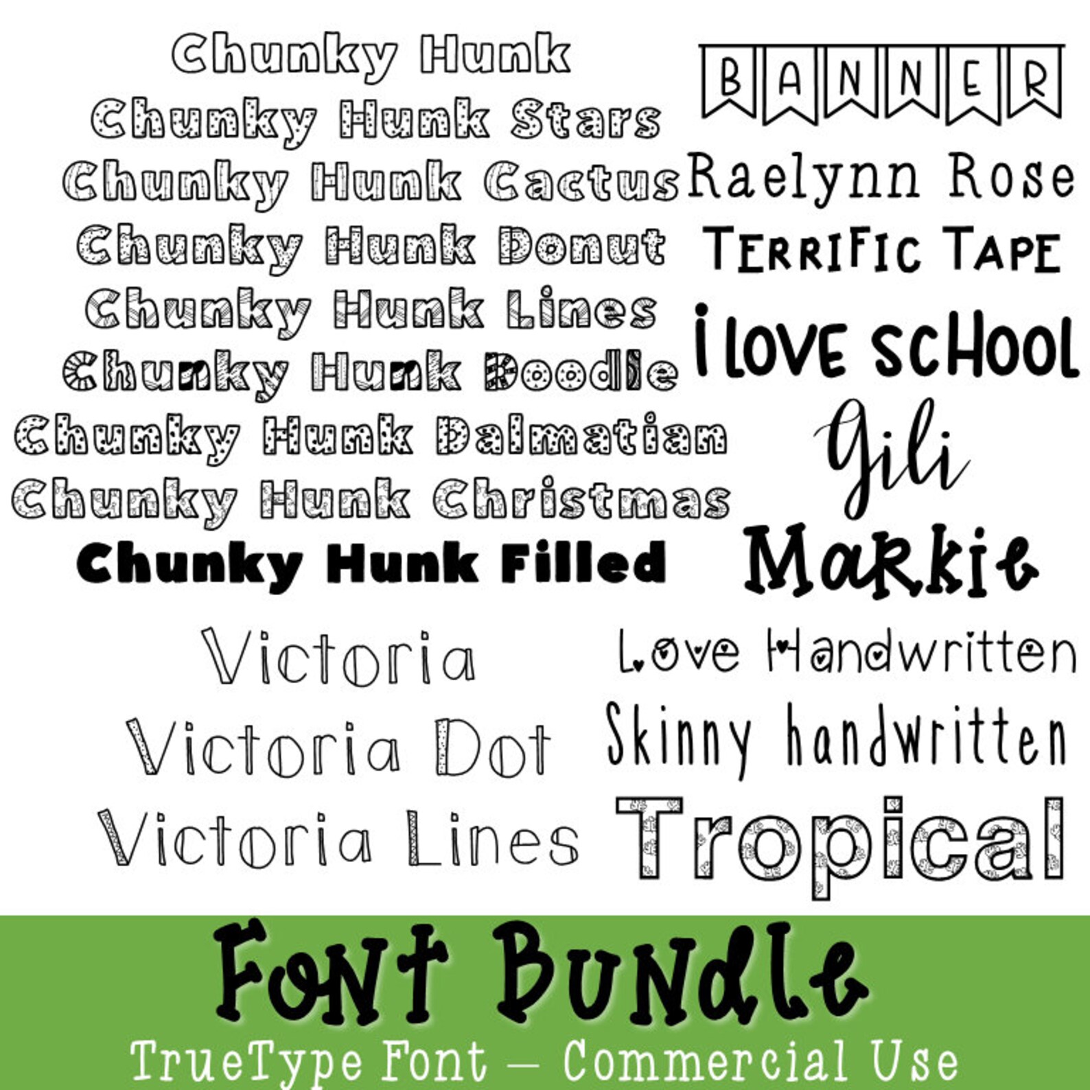 Font Bundle Handlettered Fonts, Ttf Fonts, Commercial Use - Etsy Canada