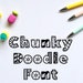 Doodle Font, Color Me Font Ttf, Color Font, Kids Art, Coloring Book ...