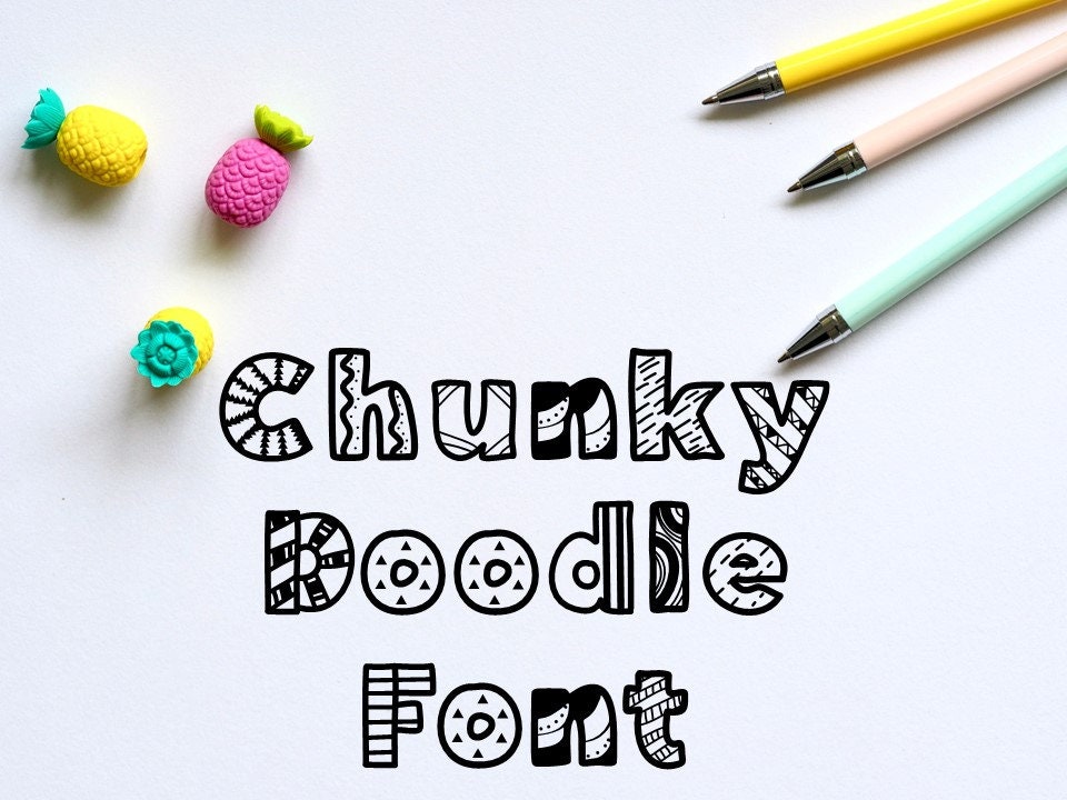 Doodle Font, Color Me Font Ttf, Color Font, Kids Art, Coloring Book ...