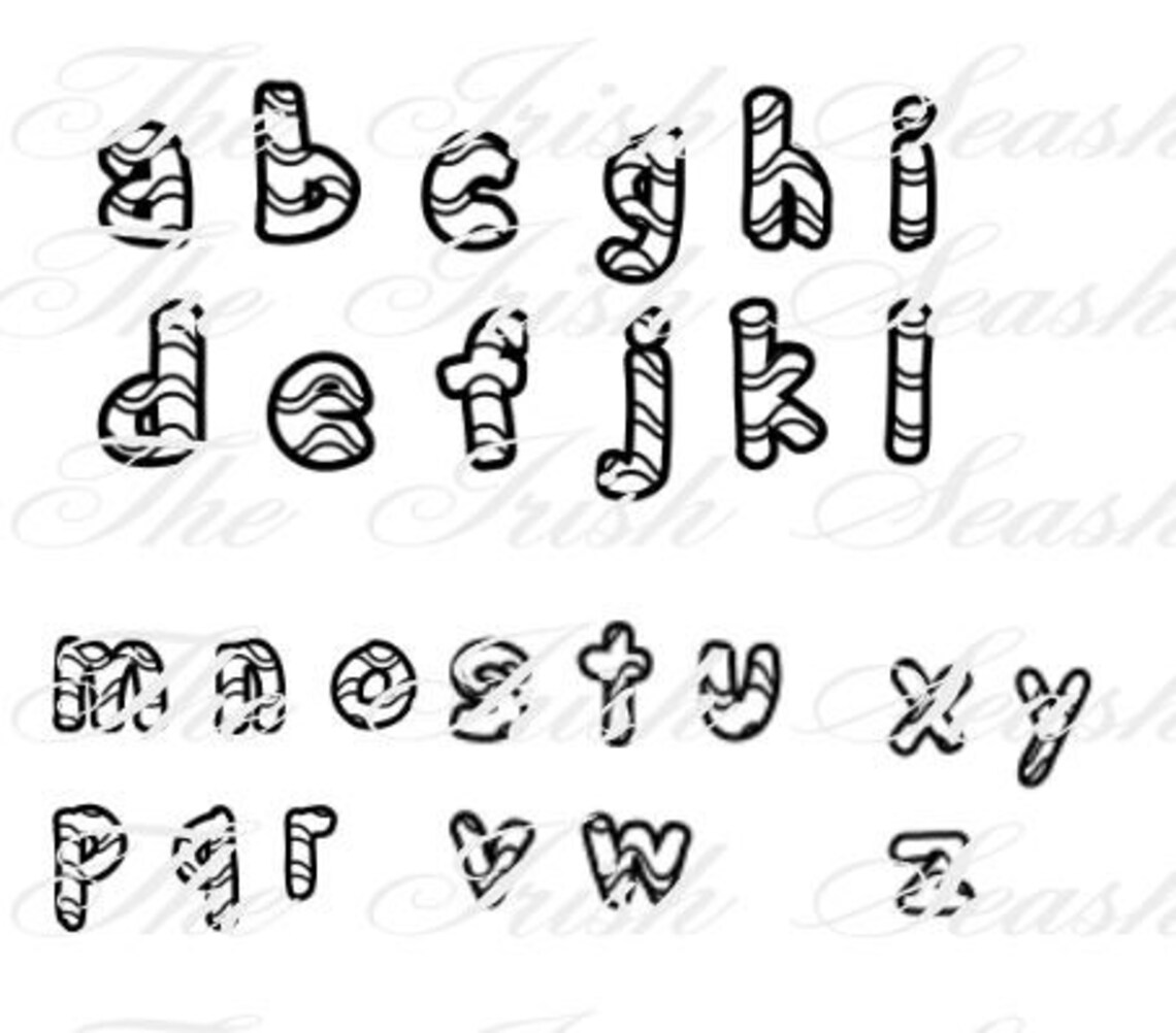 Color Me Font for Silhouette Cameo Dxf Svg, Color Font, Kids Art ...