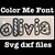 Color Me Font for Silhouette Cameo Dxf Svg, Color Font, Kids Art ...