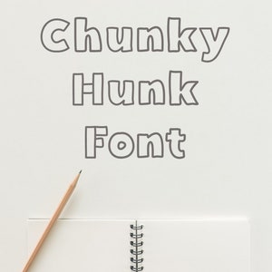 Chunky Font, Thick Font, Large Font, Ttf Font, Thick Ttf Font ...