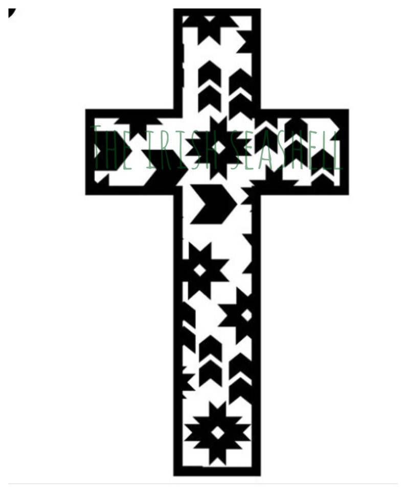 Western Cross SVG DXF FILE - Etsy