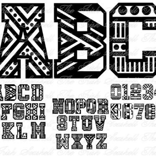 Aztec Letters Svg - Etsy