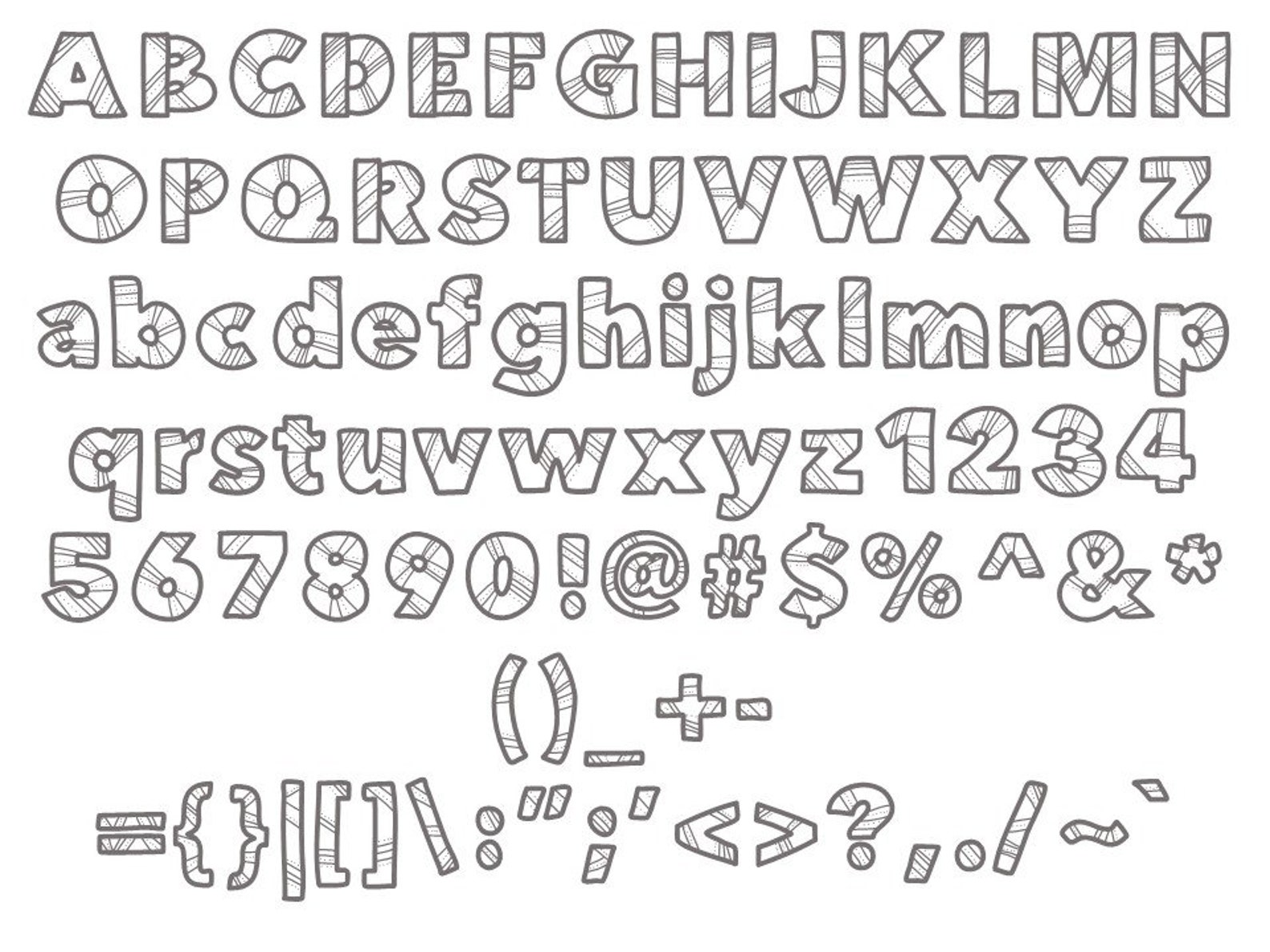 Chunky Font Thick Font Ttf Font Truetype - Etsy