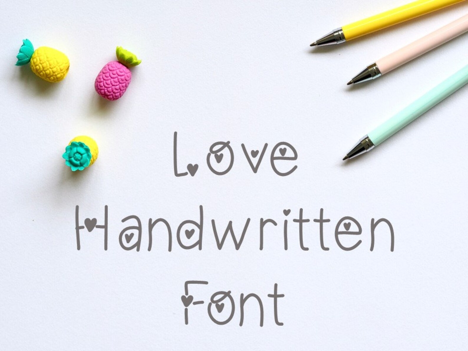 Love Font Handwritten Love Font Valentine's Day Font - Etsy