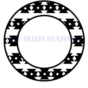 Aztec Tribal Monogram Frame Dxf and Svg for Use With Silhouette Cameo ...