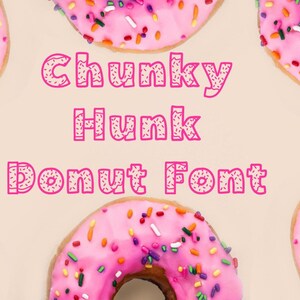 Donut Font, Doughnut Font, Doodle Font, Donut Ttf Font, Color Me Font ...