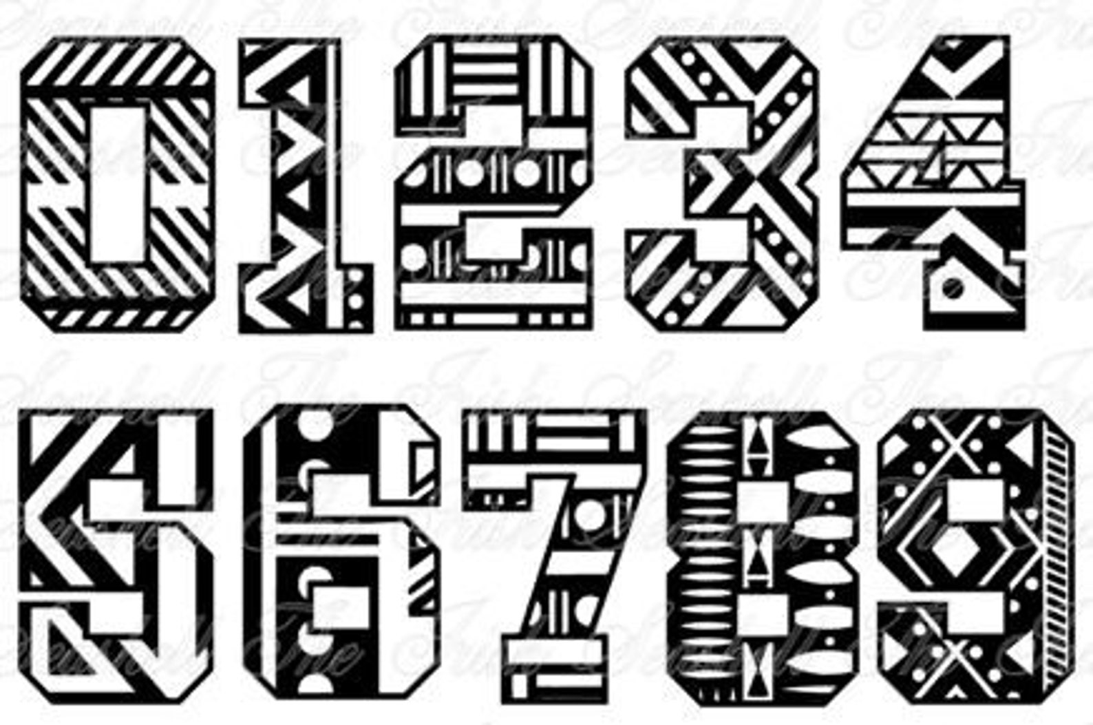 Tribal Alphabet SVG Aztec Alphabet Svg tribal alphabet dxf | Etsy