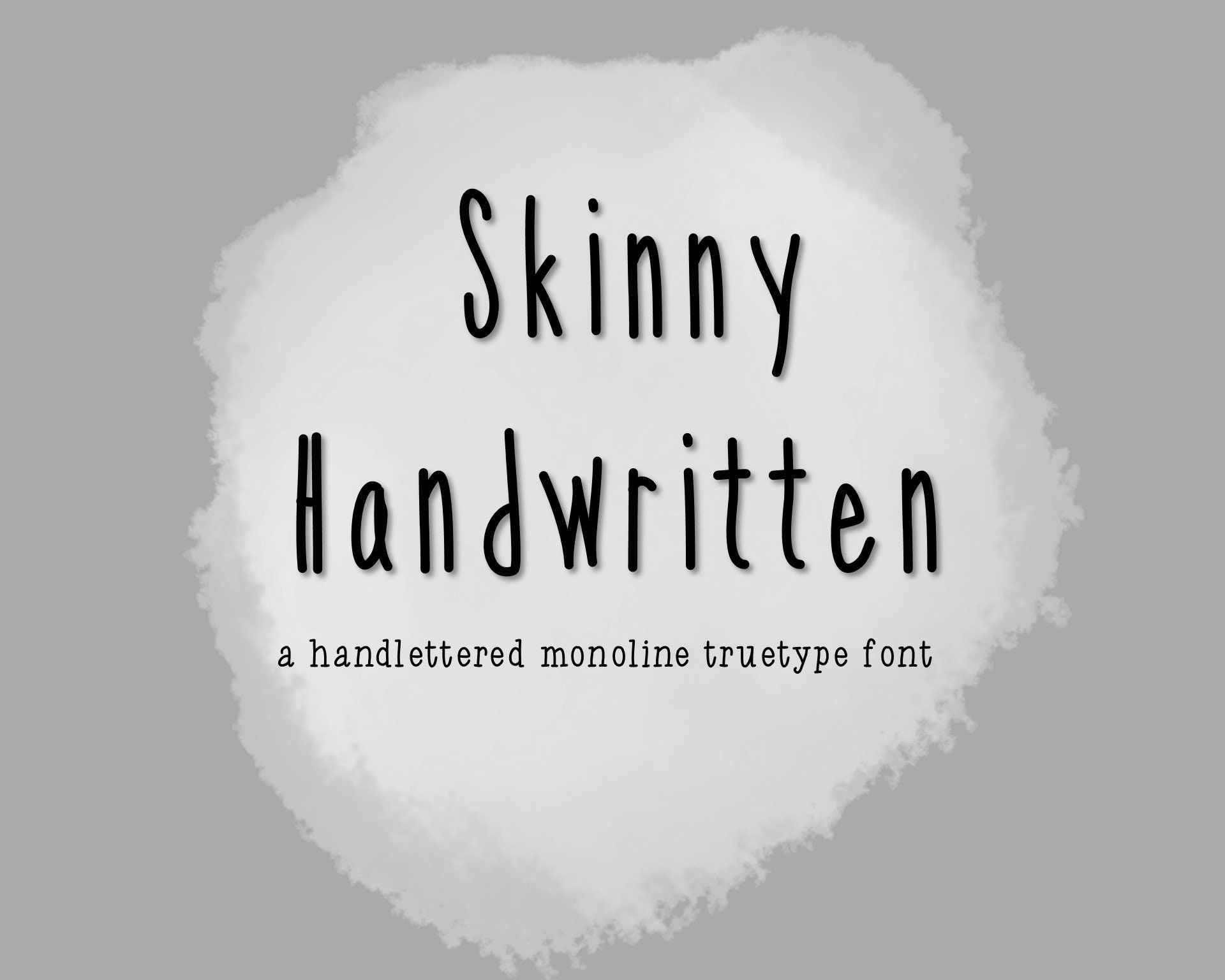 Skinny Handwritten Font Ttf - Etsy