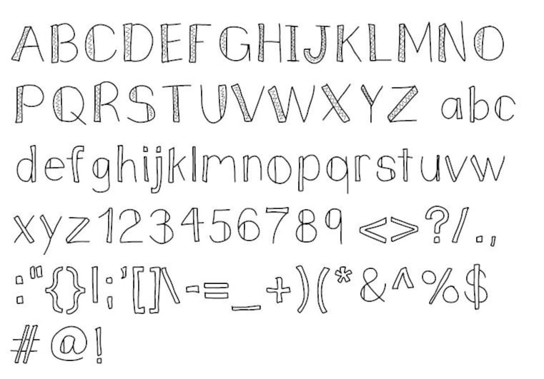 BUNDLE 3 FONTS Victoria Hand Drawn Font .ttf, Hand Drawn Font, Hand ...