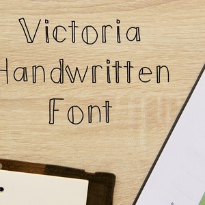 Victoria Hand Drawn Font .ttf File - Etsy