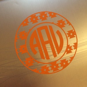 Aztec Tribal Monogram Frame Dxf and Svg for Use With Silhouette Cameo ...