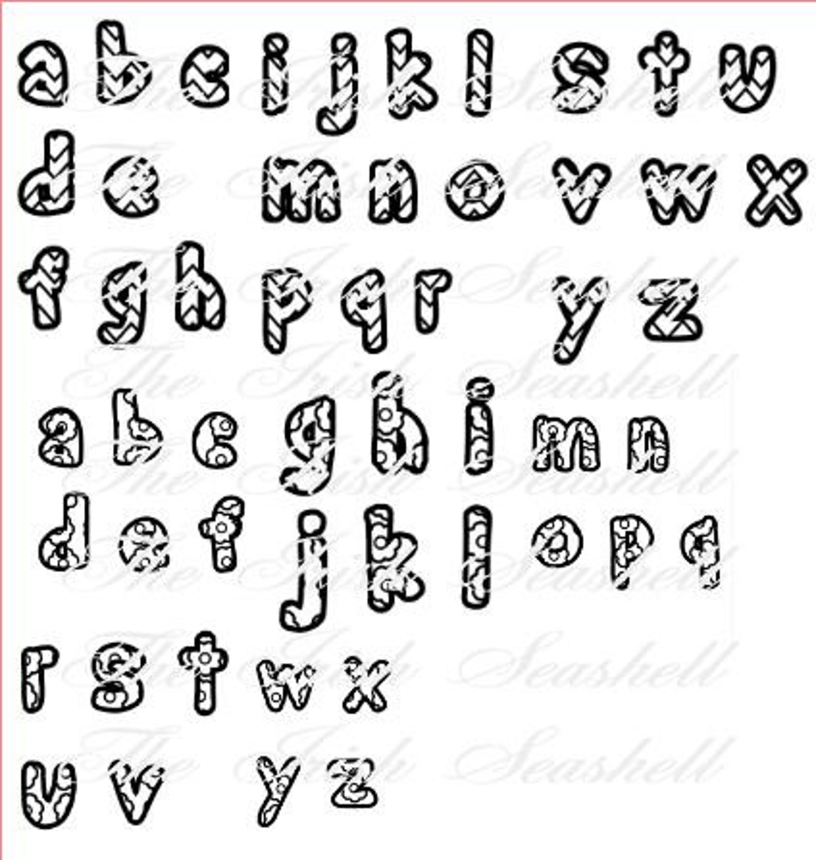 Color Me Font for Silhouette Cameo Dxf Svg, Color Font, Kids Art ...