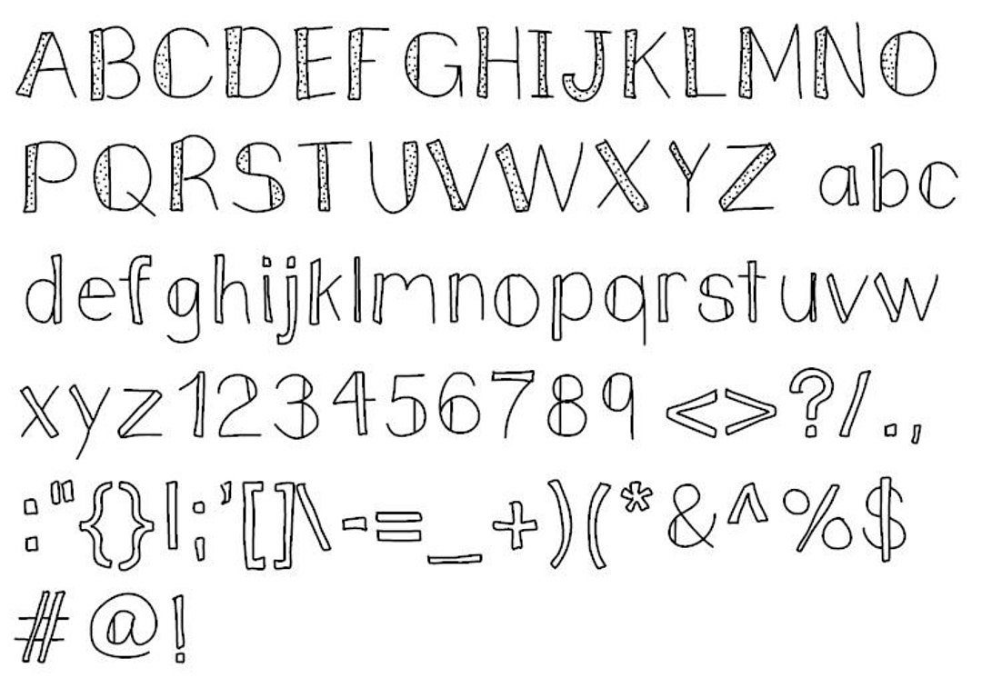 Cool Fonts To Draw Alphabet