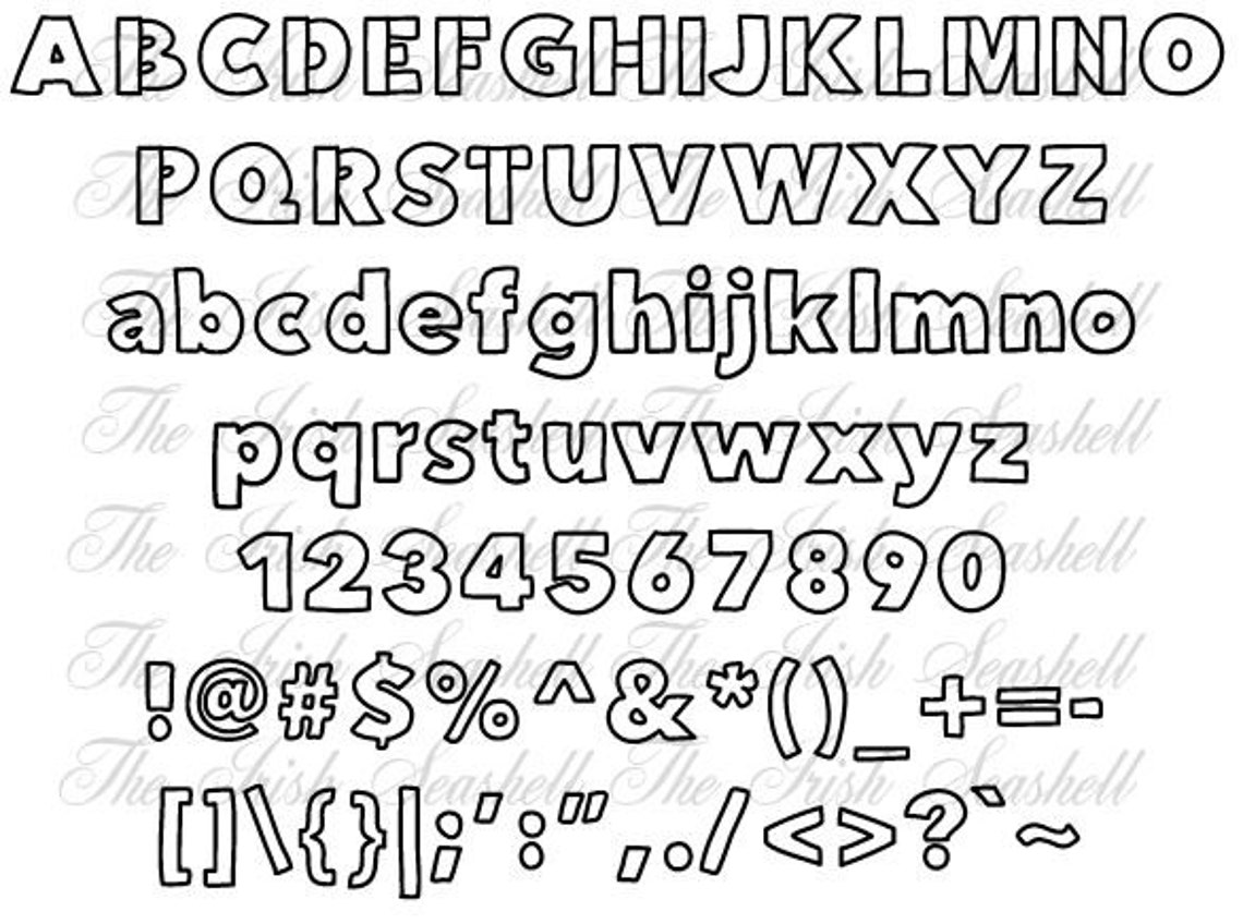 Chunky Font Thick Font Large Font Ttf Font Thick Ttf Font - Etsy