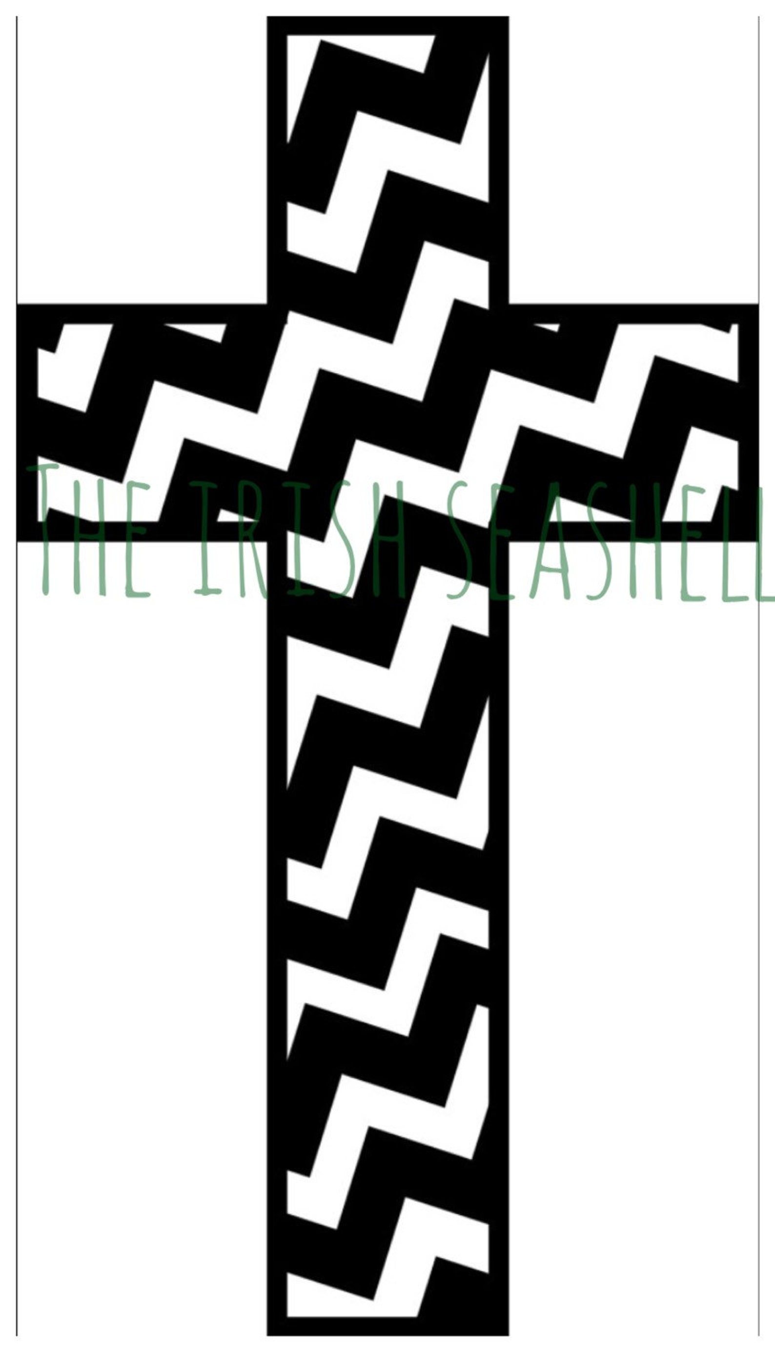 Chevron Cross SVG DXF FILE - Etsy