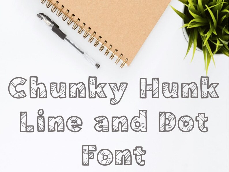 Chunky Font Thick Font Ttf Font Truetype - Etsy